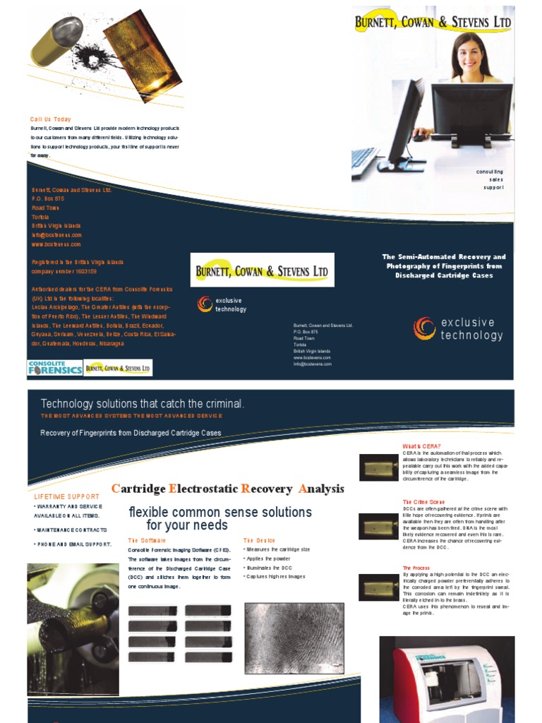 Brochure 1 CF CERA | PDF | Fingerprint | Forensic Science