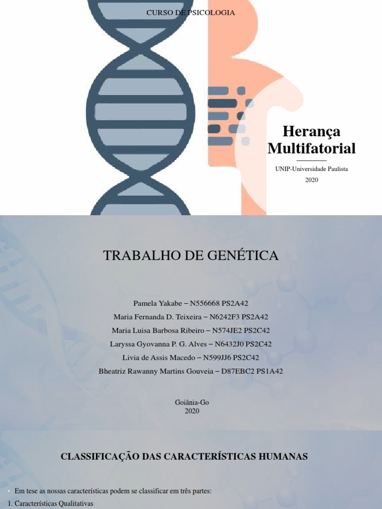 Herança Multifatorial | PDF | Hipertensão | Especialidades médicas