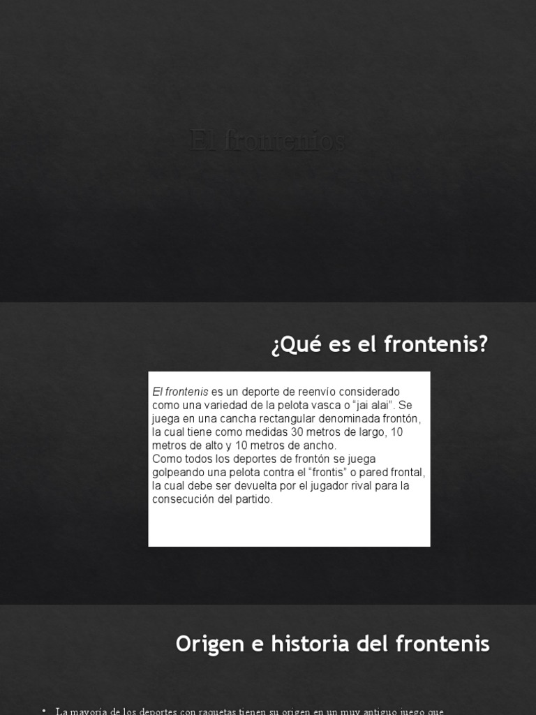 Historia y Reglas del Frontenis | PDF | Juegos de pelota | Recreación