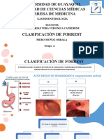 Escala Forrest en Hemorragia Digestiva | PDF | Cirugía | Medicina CLINICA