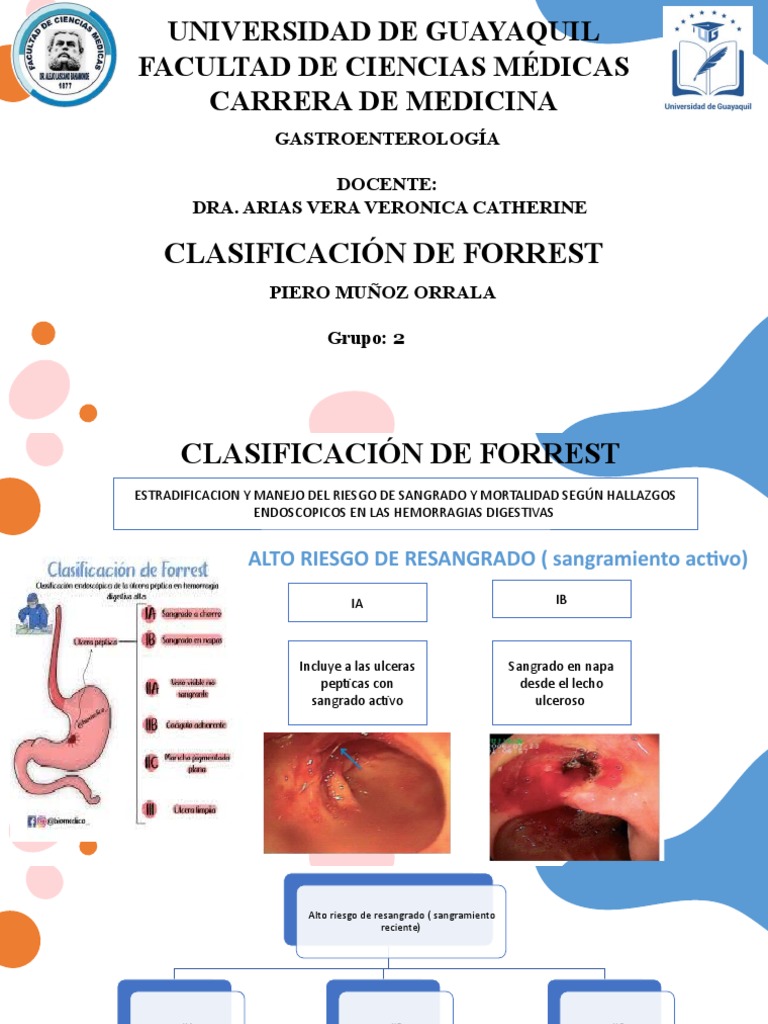 Estratificación Forrest en Hemorragias Digestivas | PDF