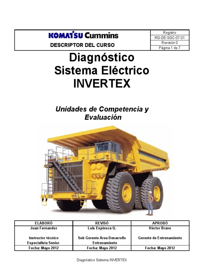 Descriptor Del Curso Diagnóstico Sistema INVERTEX ANGLO EL SOLDADO ...