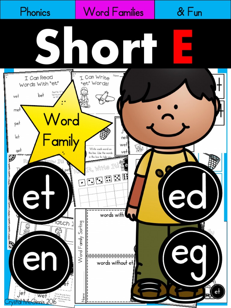 Short Vowel Word Family Activities | PDF