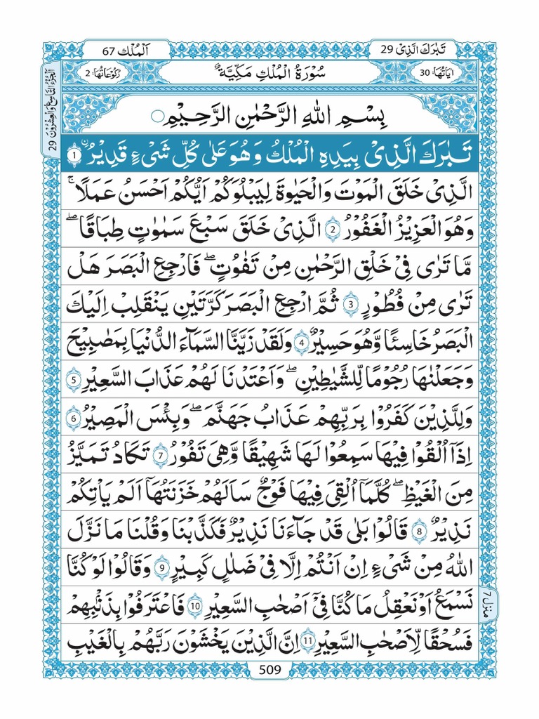 Quran Juz para 29 | PDF