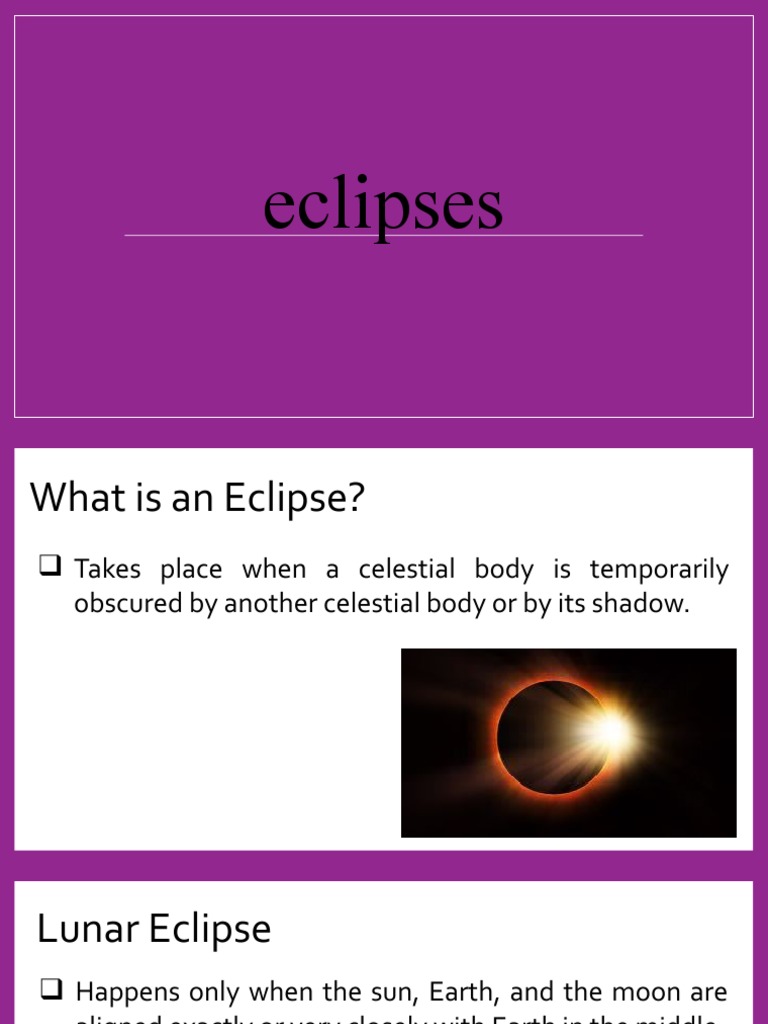 Eclipses | PDF | Science & Mathematics