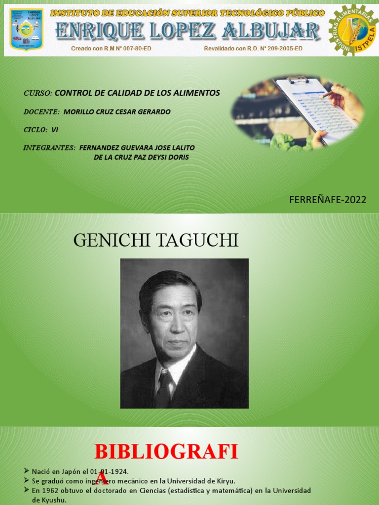 Control de Calidad Genichi Taguchi | PDF