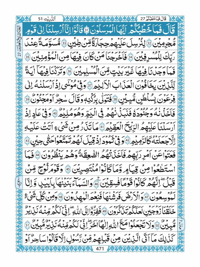 Quran Juz para 27 | PDF
