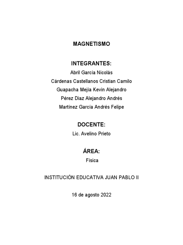 Infografía sobre imanes y magnetismo | PDF | Imán | Magnetismo