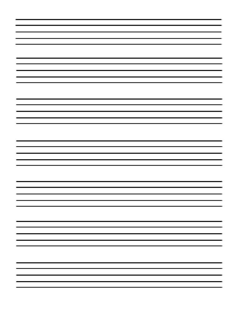 Hoja de Pentagramas | PDF