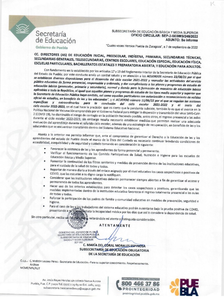 Circular Sep 2 Sebms 248 2022 | PDF