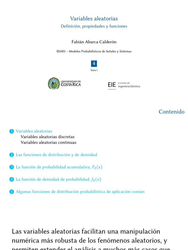 3 Variable Aleatoria | Descargar gratis PDF | Variable aleatoria ...