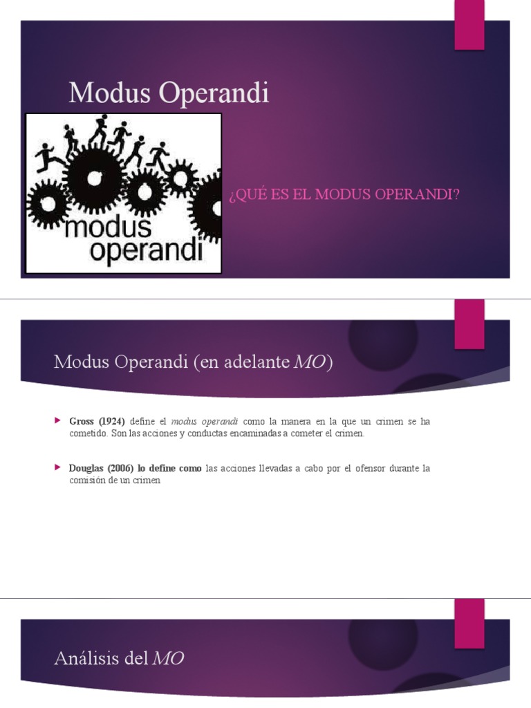 VI Modus Operandi | PDF | Las emociones | Violación