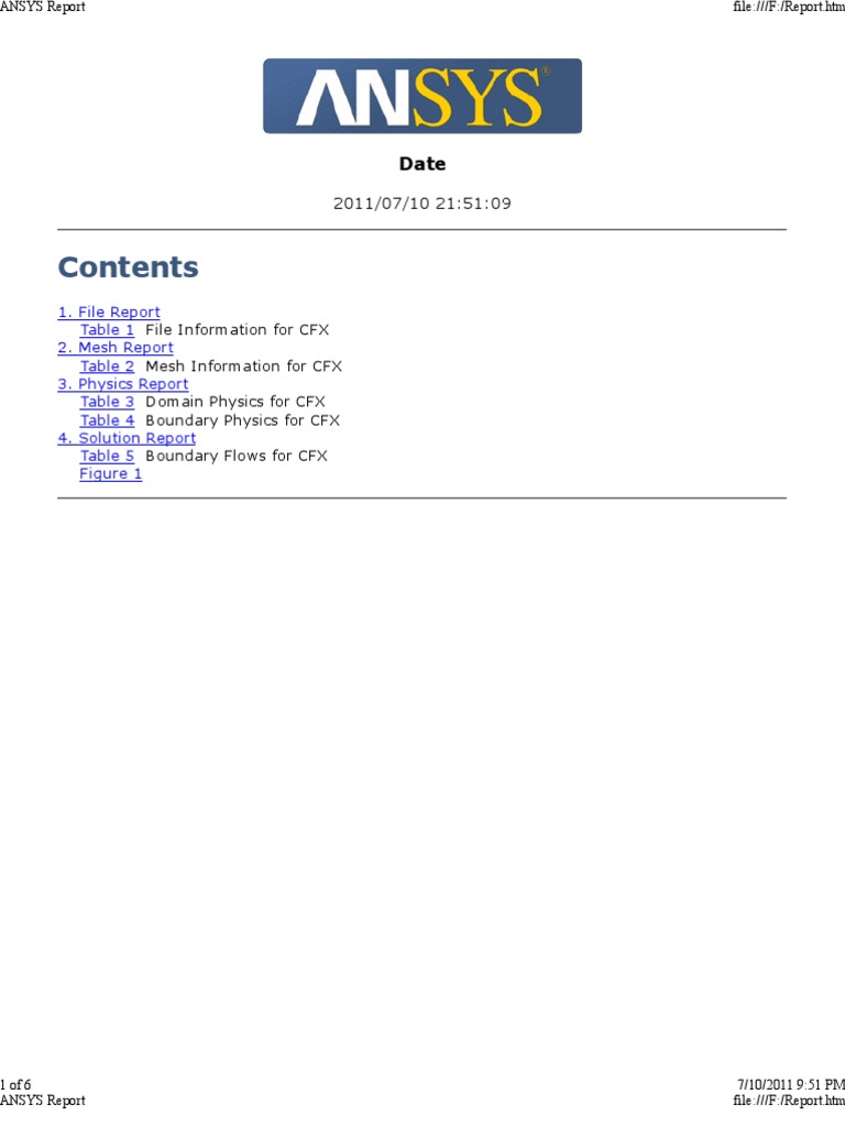 Ansys Report 1 | PDF | Law
