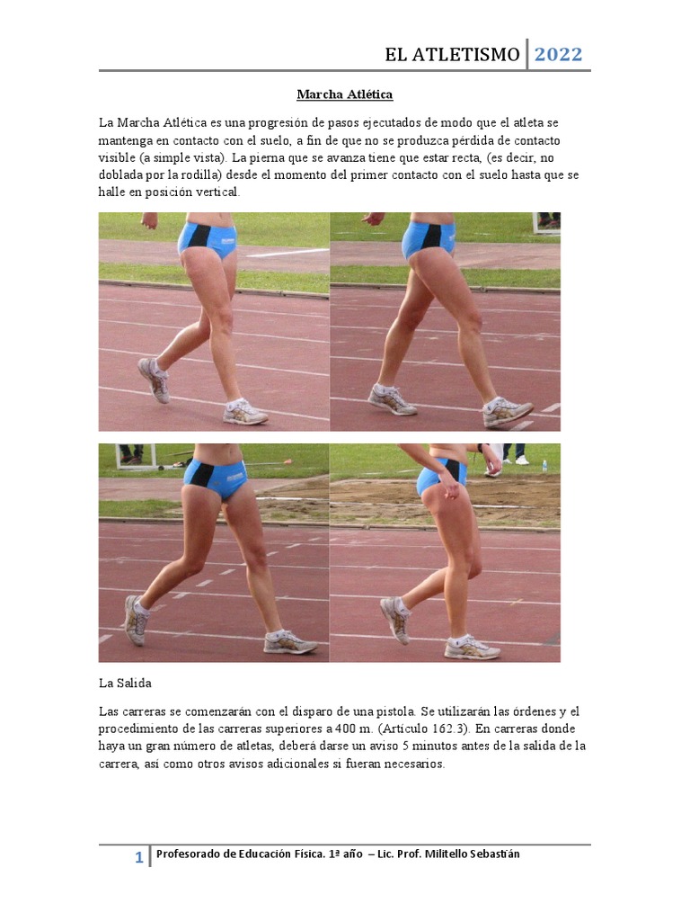 Apunte Atletismo | PDF | Deporte del atletismo