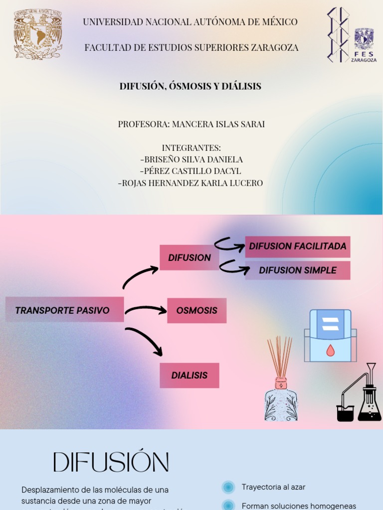 Transporte Pasivo: Difusión y Ósmosis | PDF | Ósmosis | Química