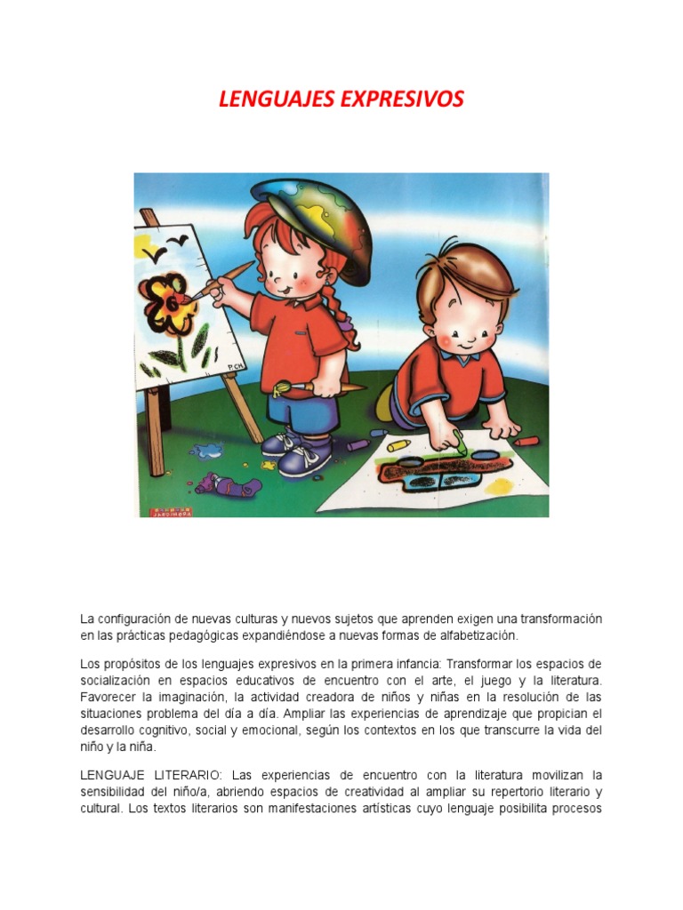 Lenguajes Expresivos | PDF | Aprendizaje | Literatura