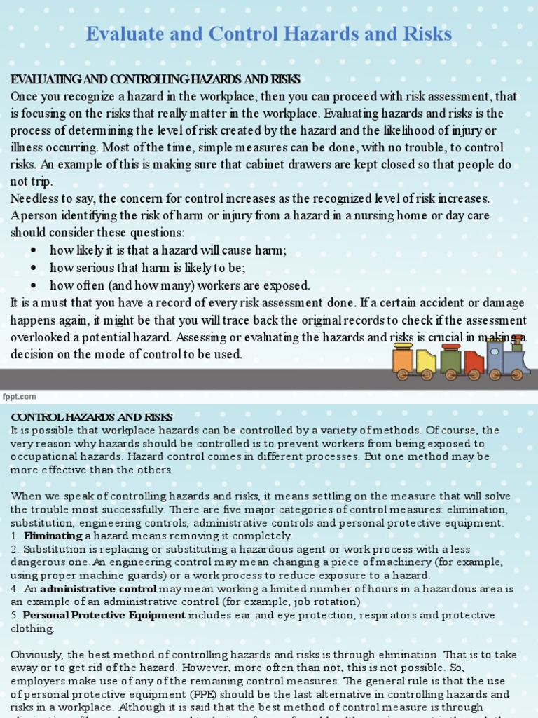 TLE 7 Evaluate and Control Hazards and Risks | PDF | Personal Protective Equipment | Risk