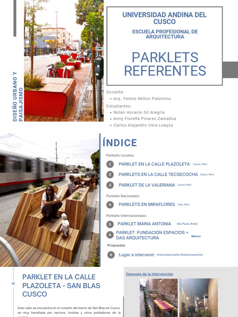 Catálogo Parklets | PDF | Instalaciones