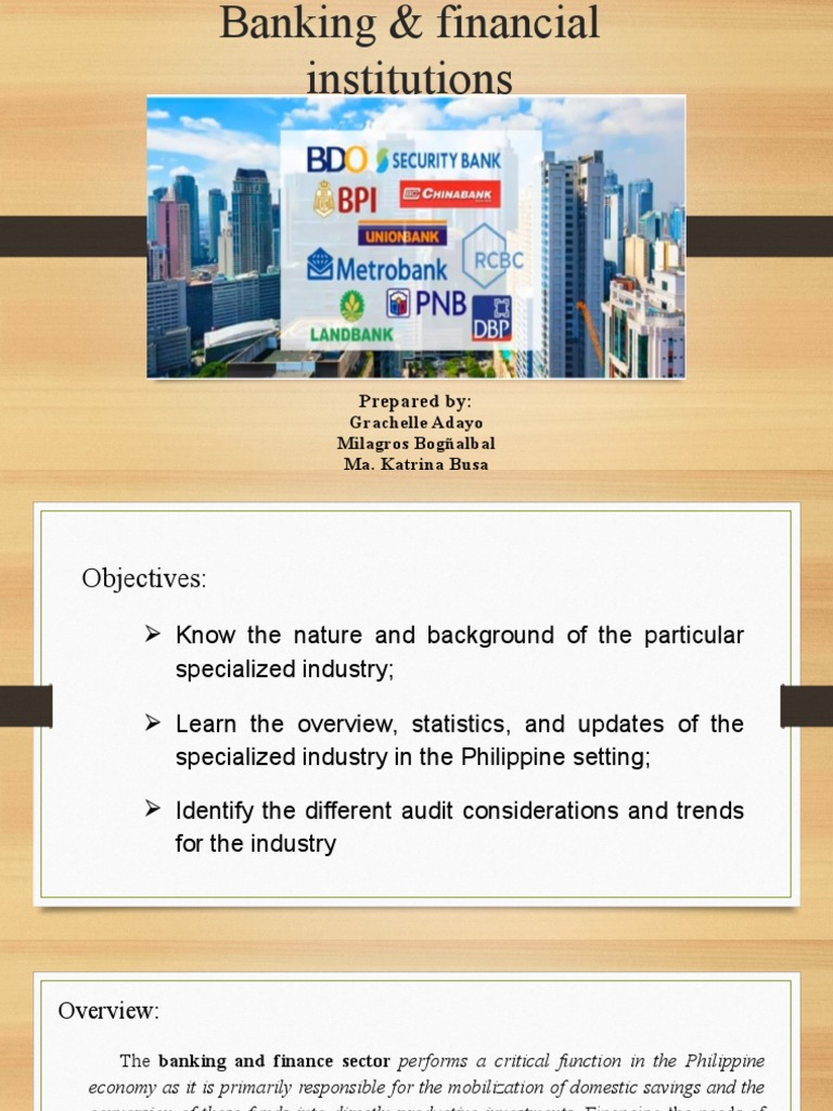 Banking Financial Institutions. | PDF | Banks | Non Bank Financial ...