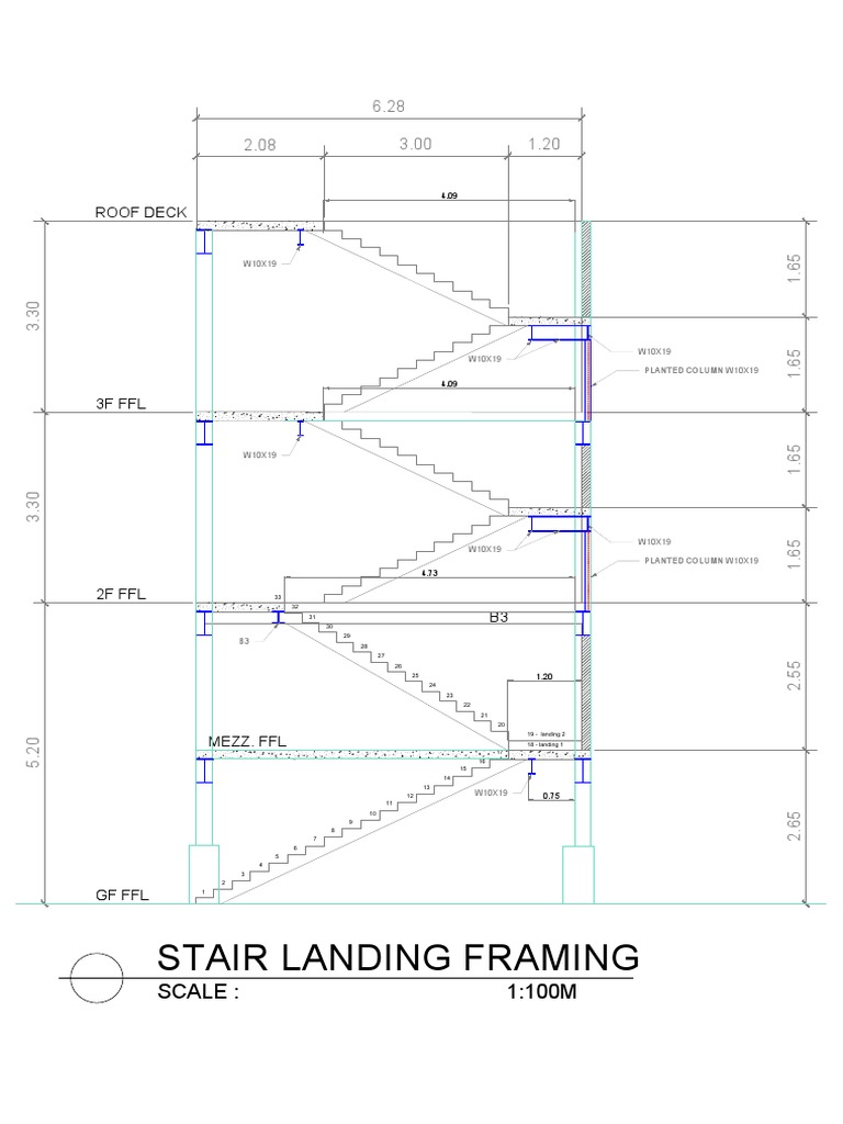 Stair Landing Framing Elevation | PDF | Culture Of Queensland ...
