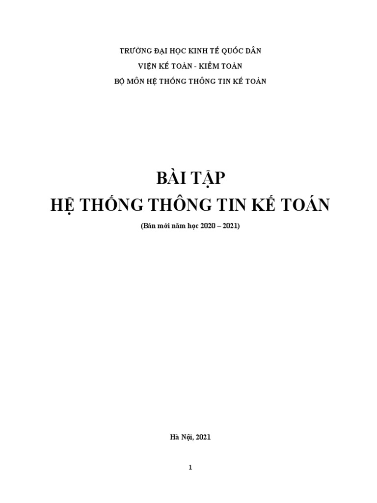 @ BÀI TẬP HTTTKT phần 1 - 2022 | PDF
