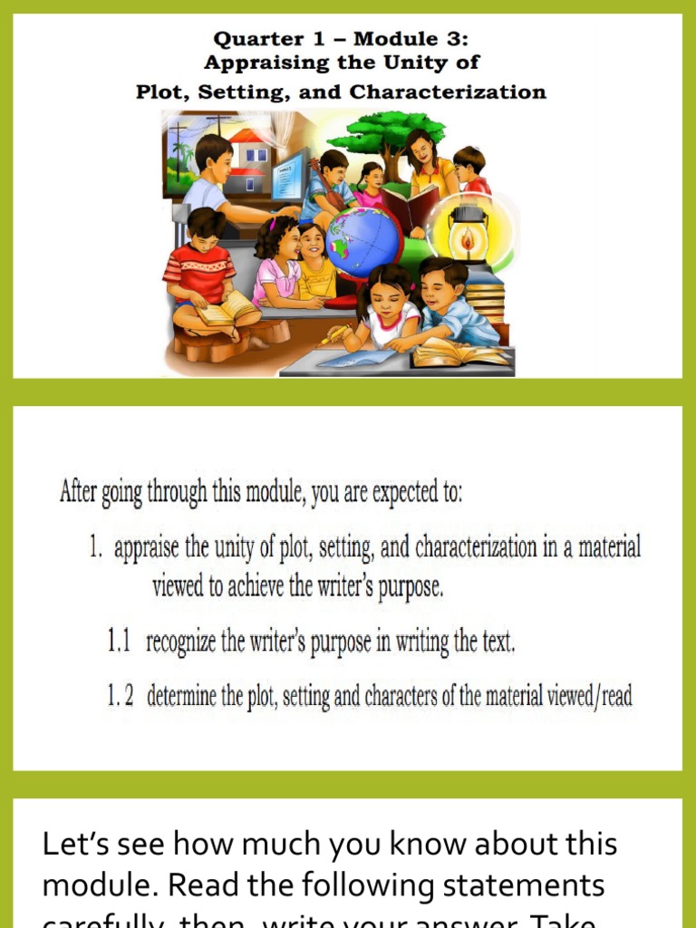Presentation Quarter 1 Module 3 | PDF | Plot (Narrative)
