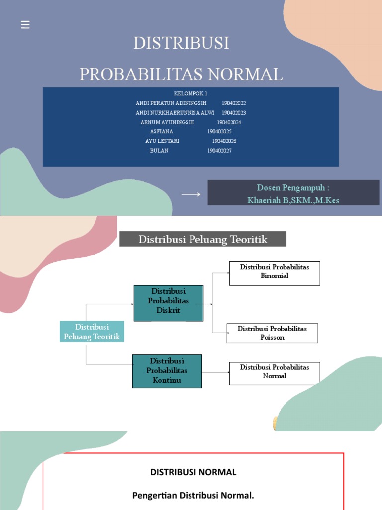 Distribusi Normal Kelompok 1 | PDF