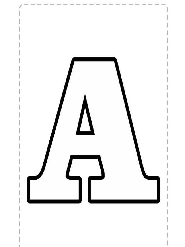 Moldes de Letras Abecedario | PDF