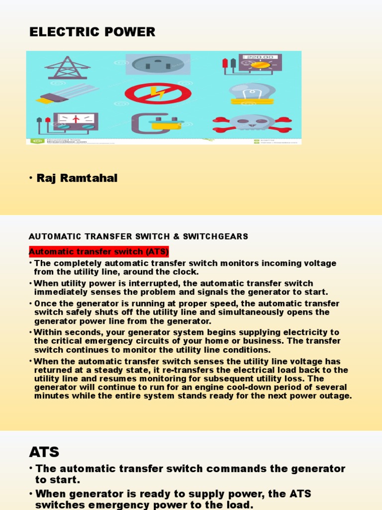 Automatic Transfer Switch & Switchgear Guide | PDF | Electrical ...