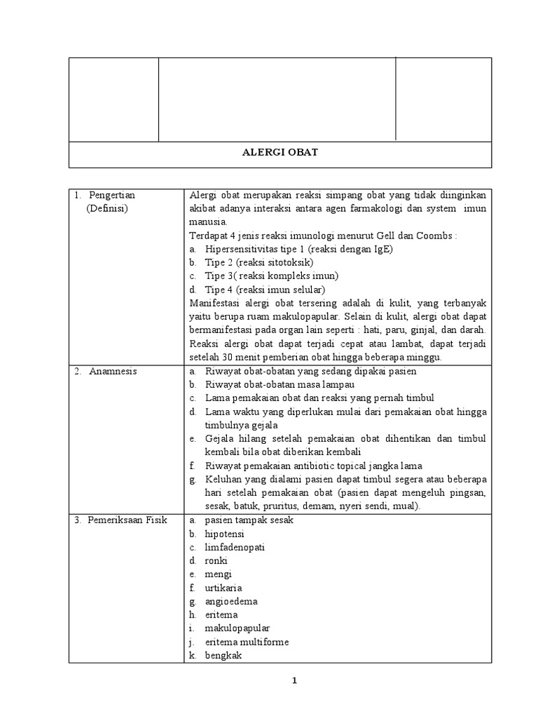 Interna-Ppk Tatalaksana Kasus Alergi Obat | PDF