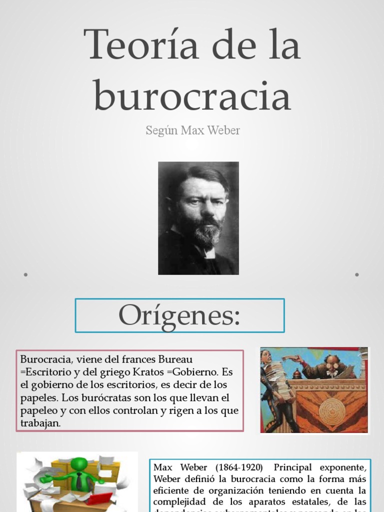Teoria de La Burocracia | PDF | Burocracia | Ciencias Políticas