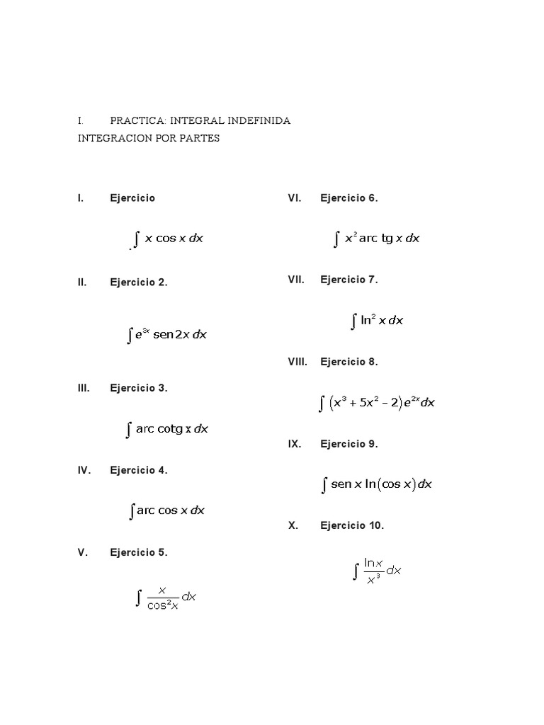 PRACTICA Integral III Unidad | PDF