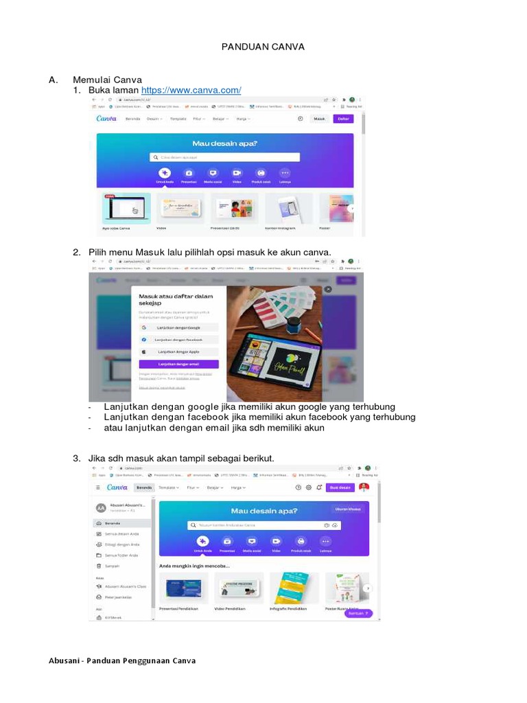 Panduan Singkat Canva | PDF