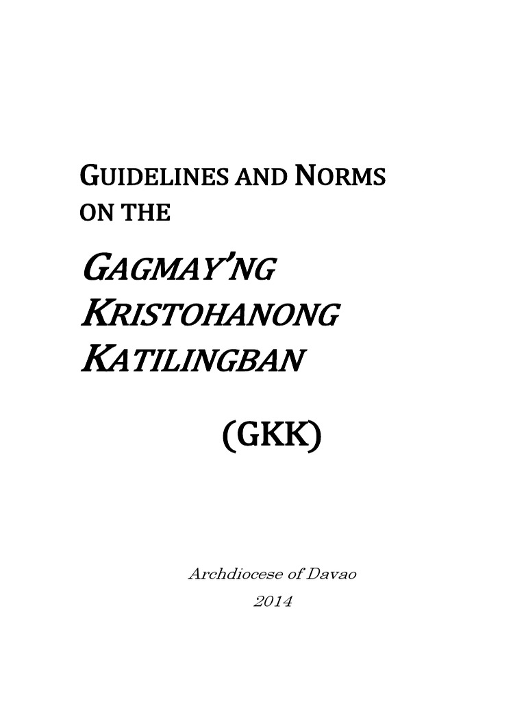 GKK Norms and Guidelines | PDF | Catholic Church | Eucharist