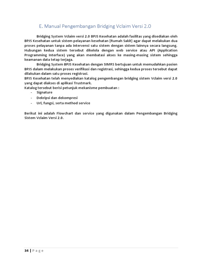 Mekanisme Pengembangan Bridging VClaim 2.0 | PDF