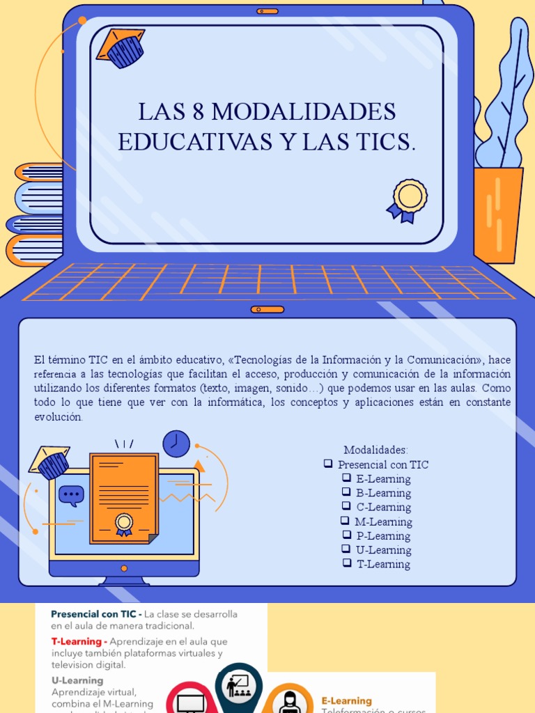 Las 8 Modalidades Educativas y Las Tics | Descargar gratis PDF | Tecnología de información y ...
