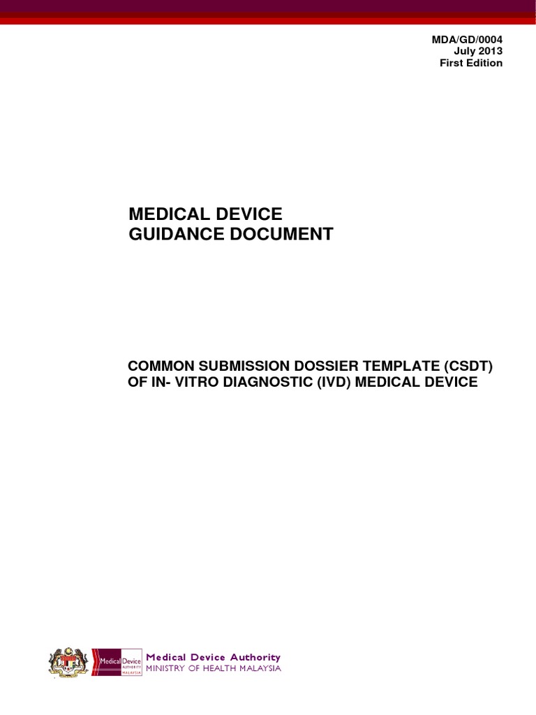 4 CSDT of Ivd Medical Device | PDF | Medical Device | Sensitivity And ...