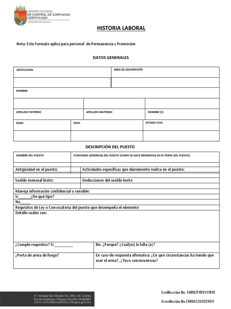 Historia Laboral | PDF