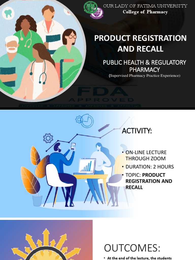 FDA Product Registration & Recall Guide | PDF | Food And Drug ...
