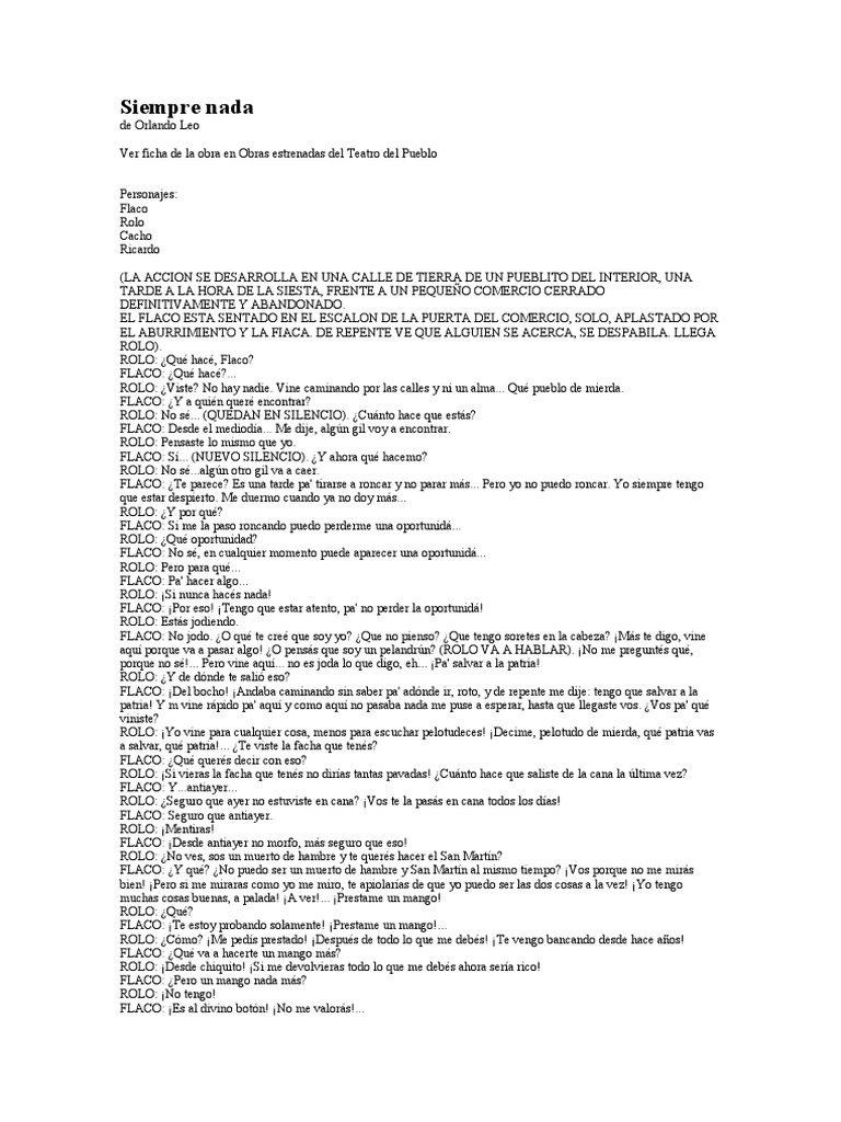 Siempre Nada | PDF