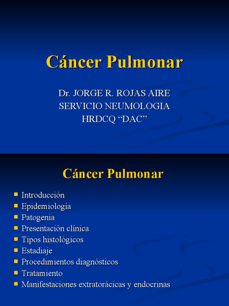 Cancer Pulmonar URP (1) | PDF | Lung Cancer | Cancer