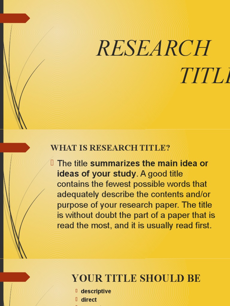 Research Title | Download Free PDF | Quantitative Research | Statistics