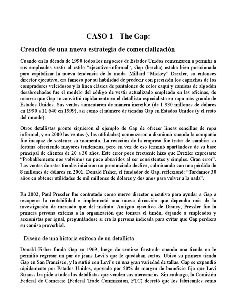 Recuperando la brecha: Los esfuerzos de Gap para revertir las caídas en ...