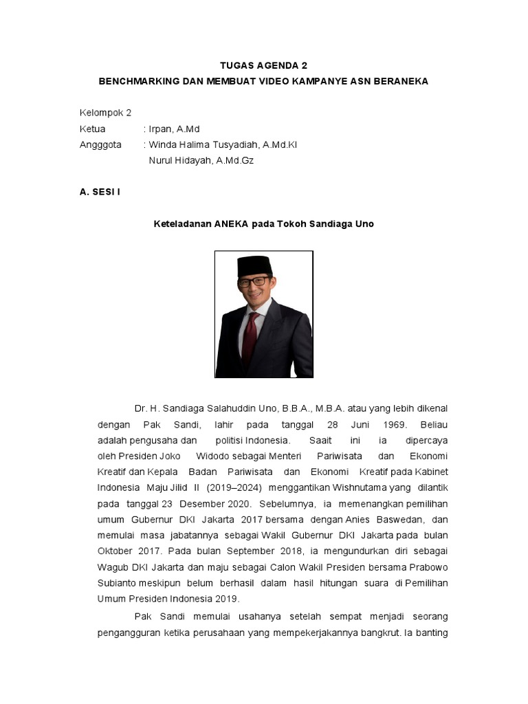 Tugas Agenda 2 - Benchmarking-1 | PDF | Karier & Perkembangan | Ilmu Sosial