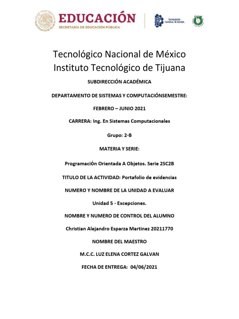 Unidad 5 - Excepciones. | PDF | .NET Framework | Programa de computadora