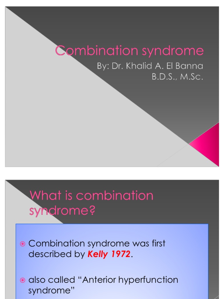 Combination Syndrome | PDF | Dentures | Face