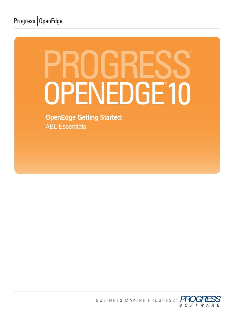 Openedge Abl | PDF | Copyright | Subroutine