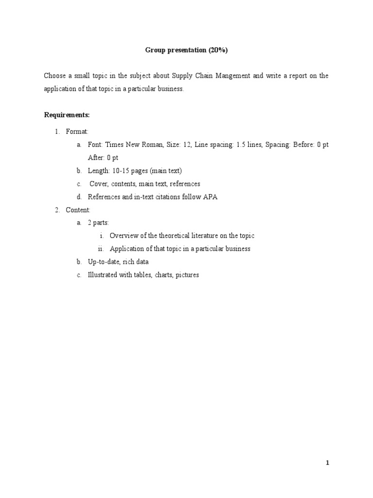 Group Presentation | PDF