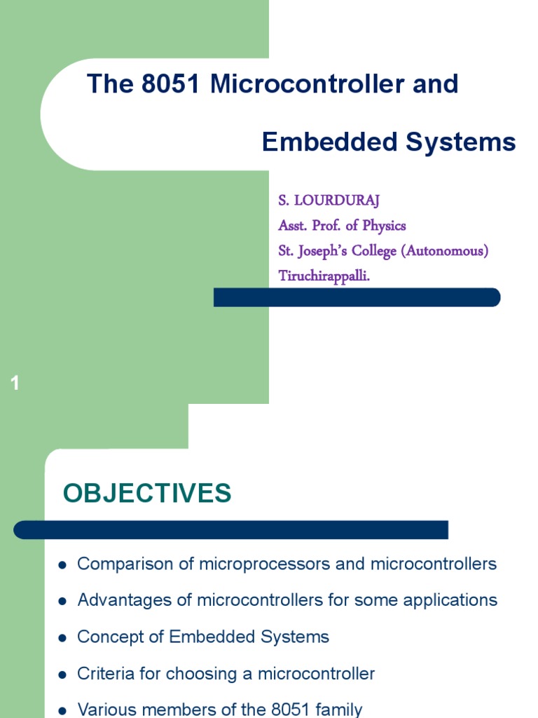 8051 Microcontroller Overview and Benefits | PDF | Microcontroller ...
