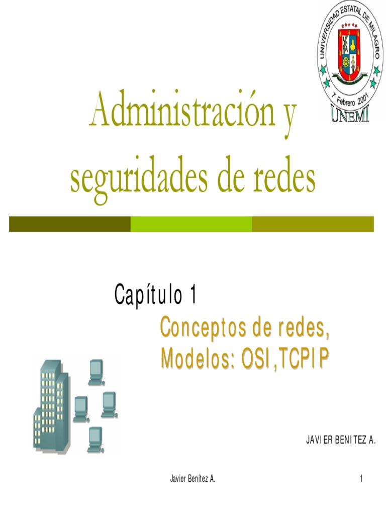 Administracion y Seguridades de Redes UNEMI | PDF | Dirección IP | Red de computadoras